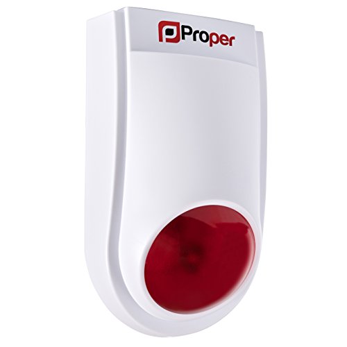 PROPER IMITATION DUMMY Alarm Siren Bell Box with Red LED Flashing Light ...