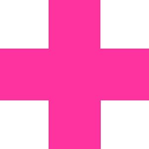 First Aid Cross Removable Wall Sticker, Fl. Pink, S: Amazon.co.uk ...