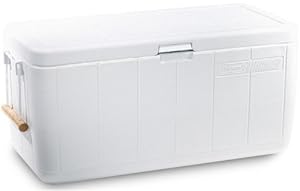 Amazon.com : Coleman 100-Quart Cooler Marine with Rope Handles (White ...