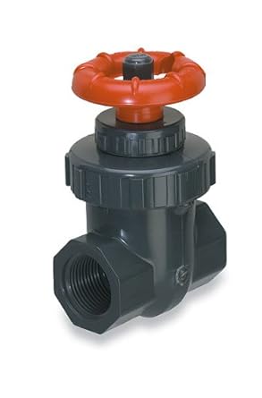 PVC gate valve; 1/2" NPT(F), EPDM seals: Industrial Gate Valves: Amazon ...