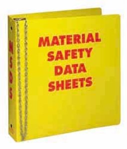 Amazon.com : RTK50C- SDS Safety Data Sheet Binder - Yellow - 11.5" x 11 ...