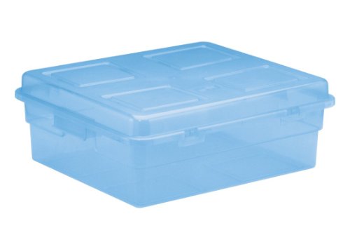 United Solutions TO0003 Blue Plastic Storage Box with Lid - Horizontal ...