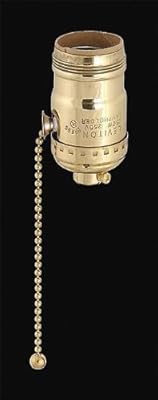 Leviton Solid Brass Shell W/Uno Thread, Pull Chain Socket For 3-Way ...