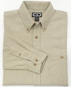 Men's Shirts: Three Rivers: Three Rivers Long Sleeve Denim Shirt (TR101 ...