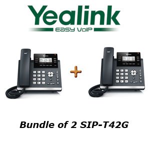 Yealink SIP-T42G - Ultra-elegant Gigabit IP Phone, 6 Line Keys with LED ...
