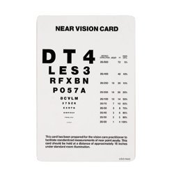Near Vision Test Card: Near Visual Acuity Chart: Amazon.com: Industrial ...