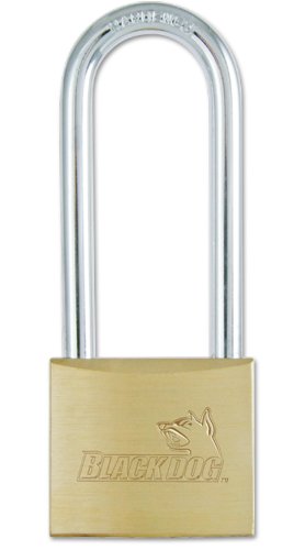 Black Dog 55184 Solid Brass Long Shackle Padlock Keyed Alike, 2 Inch ...