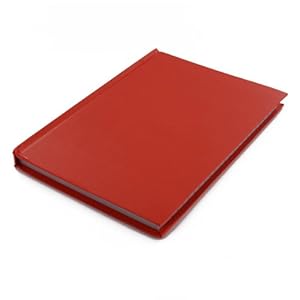 New RED A5 Hardback Notebook Lined Pages Ruled Pad Hard Back Notepad ...