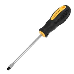 Rubber Coated Handle 6mm Magnetic Tip Slotted Screwdriver Tool - Flat ...