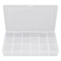 Plastic 18 Compartments Electronic Components Storage Box Case ...