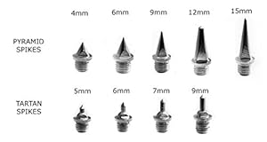 Cartasport replacement running / athletic spike pins - pyramid and ...