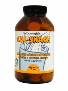 Country Life Cal-Snack Chewable Calcium With Magnesium (Milk-Free), 120 ...