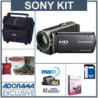 Sony HDR-CX150 16GB Flash Memory Handycam Camcorder Kit - Black - with ...
