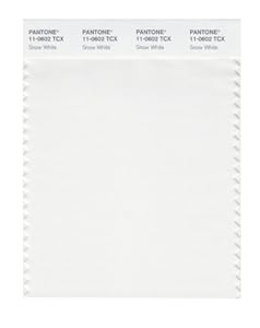 PANTONE SMART 11-0602X Color Swatch Card, Snow White - House Paint ...