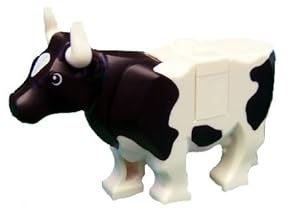 Amazon.com: Lego Cow with Black Spots - Lego Animal Figure: Toys & Games
