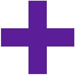 Amazon.com - Plus Sign Decal Sticker (purple, 5 inch) - Wall Decor Stickers