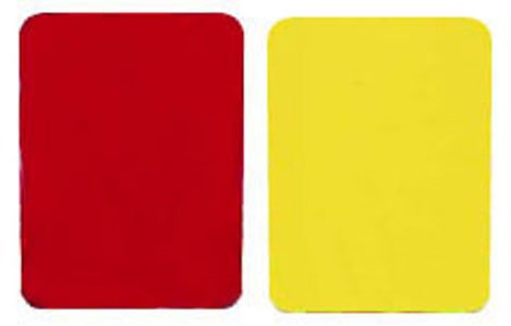 Champion Sports Referee Cards (Includes 1 red and 1 yellow referee card ...