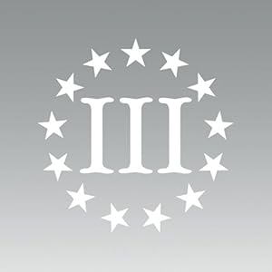 Amazon.com: (2x) III 3% 3 Percenter - Sticker - Decal - Die Cut - Self ...