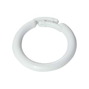 Amazon.com: White Plastic Split Rings for Shades & Valances, Large, 25 ...