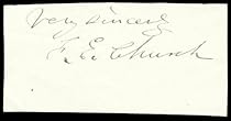 FREDERICK E. CHURCH – AUTOGRAPH SENTIMENT SIGNED | annama9uzab125's Blog