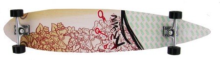 KROWN Longboards FLOWERS FADE PIN COMPLETE Longboard