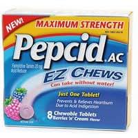 Amazon.com: Pepcid AC EZ Chews Maximum Strength 8 Chewable Tablets ...