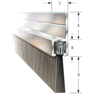 2m X 180° Rodent Bristle Strip Brush Mouse Door Prevention ...