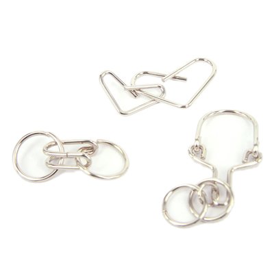 6 Piece Brainteasers Mini Wire Puzzle Set | Assembly & Disentanglement ...