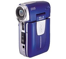 DXG 579V HD 5MP 2.4" Diagonal LCD 4X Digital Camcorder - Blue