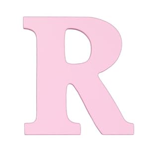 8-Inch Wall Hanging Wood Letter R Pink: Amazon.co.uk: Baby