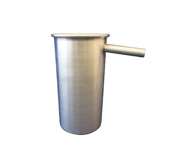 Ajax Scientific Polished Sheet Aluminum Overflow Can, 65mm Diameter x ...