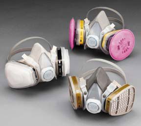 3M 5000 Series Disposable Half-Facepiece Respirators; Medium; Organic ...