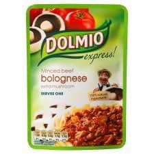 Amazon.com : Dolmio Express Bolognese Extra Mushroom Sauce 170G ...