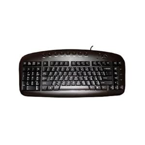 Amazon.com: A4tech KBS-29BLK Left Handed Wired Keyboard, Multimedia ...