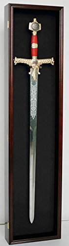 Vertical Long Sword Display Case Cabinet Wall Rack, Swords Medieval 53 ...