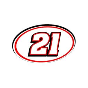 Amazon.com: 21 Number - Jersey Racing Window Bumper Sticker: Automotive