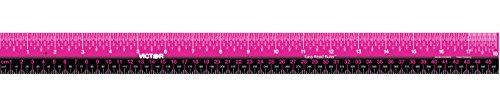 Victor Easy Read Ruler 18\" Stainless Steel (Pink) Office Supplies ...