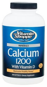 Amazon.com: the Vitamin Shoppe - Calcium 1200 With Vitamin D, 1200 mg ...