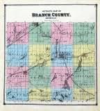 Amazon.com: County Map, Branch County 1872, Michigan, 1872 Fine-Art ...