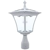 PL05 Solar ‘Regency’ Post / Pole Top Light (Round Base)-White