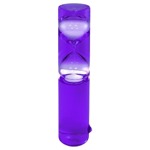 Newton's Gravity Glass 5 Minute Purple Liquid Timer - FindGift.com