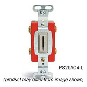 PASS & SEYMOUR PS20AC1L Heavy Duty Keyed Single Pole Toggle Switch, 20 ...