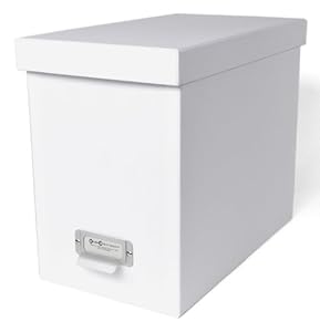 Amazon.com: Bigso John Desktop File Box, White: Home & Kitchen