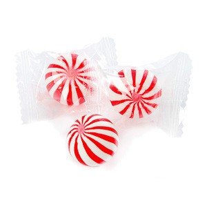 Amazon.com : Red & White Sassy Spheres Striped Candy Balls Cherry 1 ...