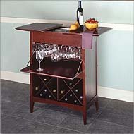 Contemporary Wine Storage Butler Rack