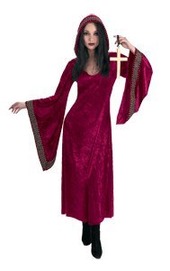 Gothic Slayer Burgundy Adult Halloween Costume Size 12-14: mkwheel244 ...