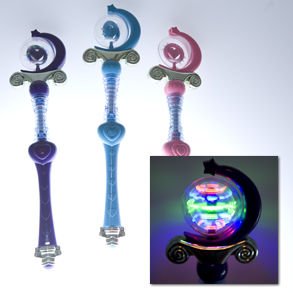 Princess Spinning Light Up Wand - FindGift.com