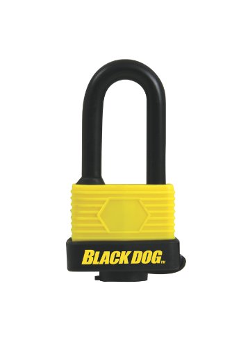 Black Dog 55128 Weatherproof Long Shackle Padlock Keyed Different, 2-5/ ...