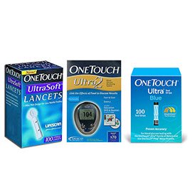 Amazon.com: One Touch Ultra 2 Diabetes Monitoring Kit Combo (Meter kit ...