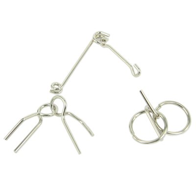 6 Piece Brainteasers Mini Wire Puzzle Set | Assembly & Disentanglement ...